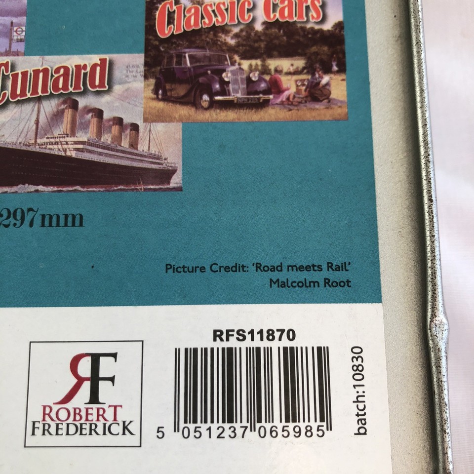 Robert Frederick Vintage Road & Rail 500 Piece Tin Novelty Jigsaw ...