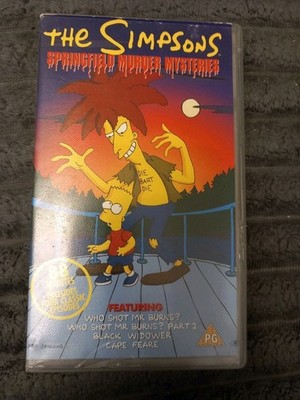The Simpsons Springfield Murder Mysteries UK PAL VHS VIDEO 1997 ...