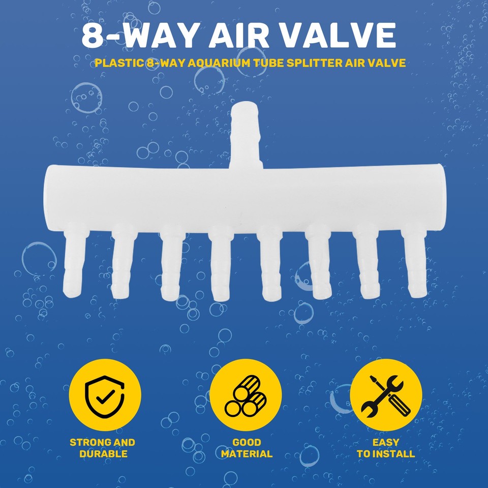 Plastic 8-Way Aquarium Tube Splitter Air A5P94531 | eBay Australia