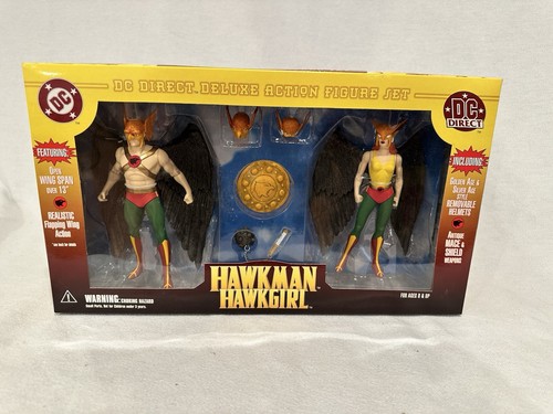 NISB DC DIRECT DELUXE ACTION FIGURE SET Hawkman AND Hawkgirl | eBay