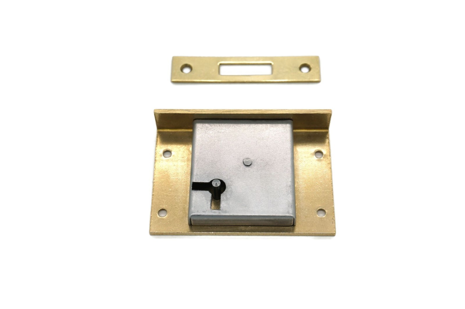 Half Mortise Lock Chest Trunk Large Box Lock Brass Cabinet Lock 2 Keys ...