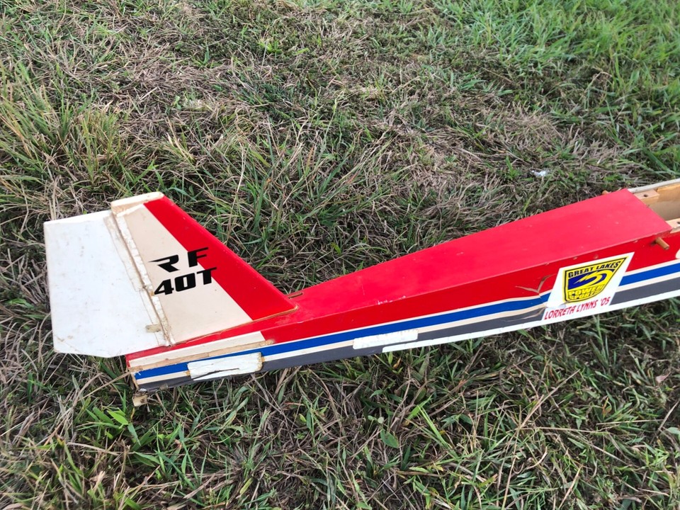 VINTAGE TAIL DRAGGER RC AIRPLANE K&B 61 ENGINE 4FT LONG BALSA WOOD | eBay