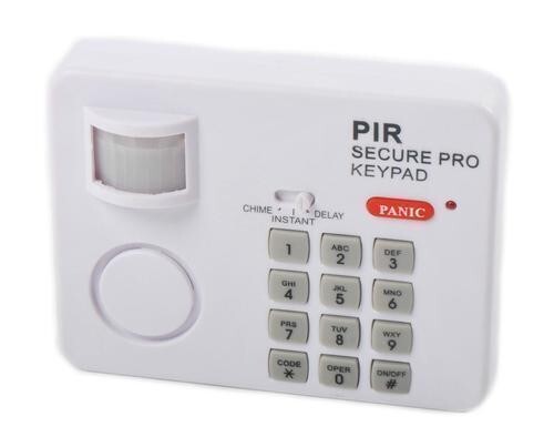 SENSOR MOTION PIR WIRELESS ALARM WITH SECURITY KEYPAD HOME CARAVAN SHED ...