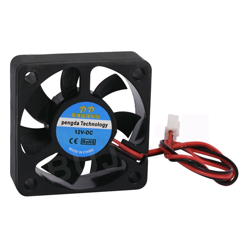 50mm 5cm 50 x 50 x 15mm 2 Pin 5 12 24 Volt PC case Fan Cooling 5015 3D ...