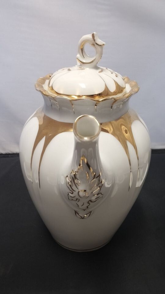 Antique Carl Tielsch 1800s tea set Germany Complete w/teapot 6 tea C 6 ...