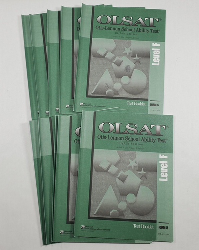 Lot of 10 OLSAT Test Booklets Level F Form 5 Homeschooling | eBay