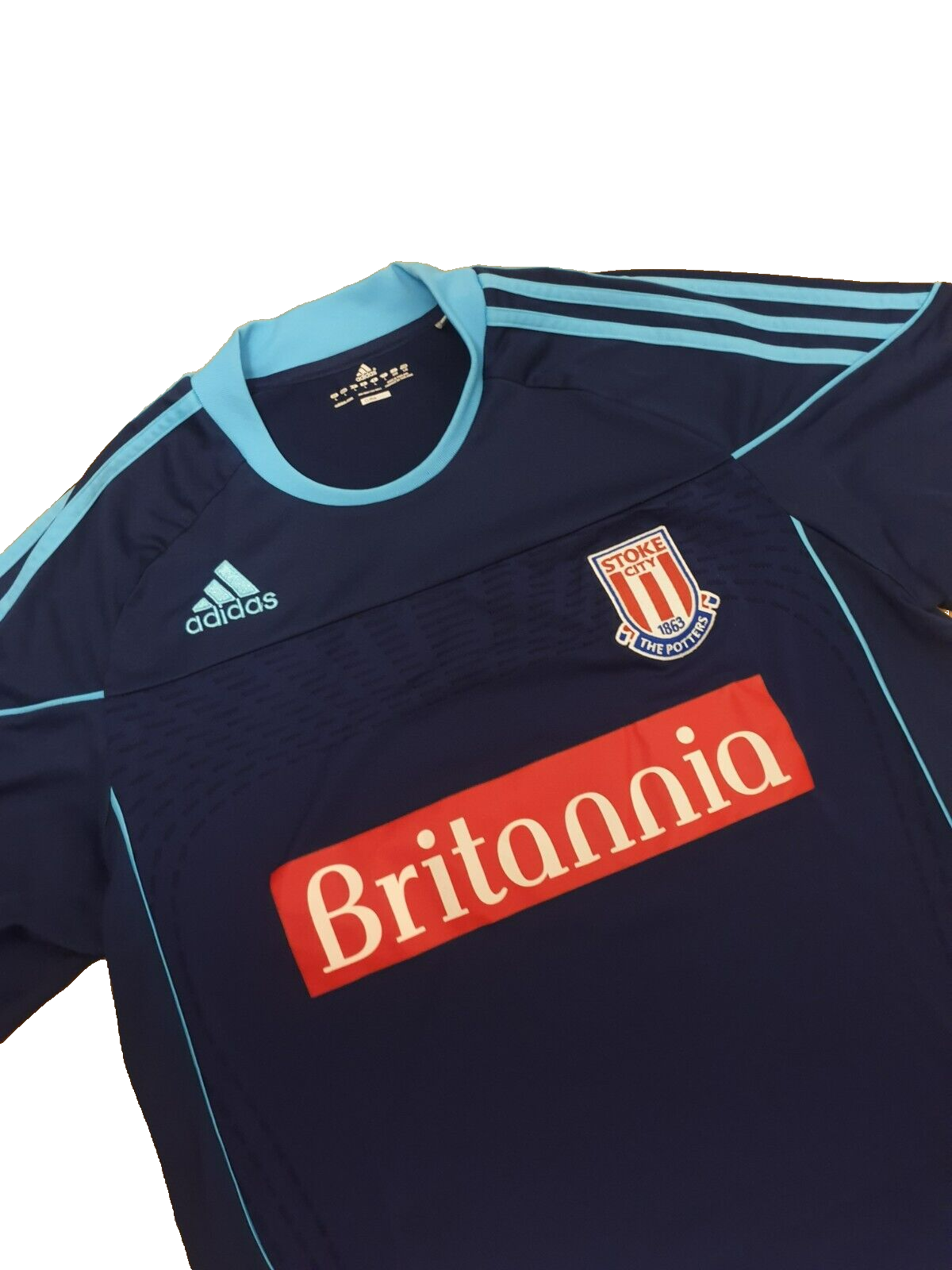 Stoke City Football Shirt 2010/11 Adidas Away Kit Men's Large Original ...