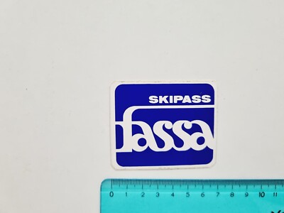 Adhesive Skipass Fassa Sticker Autocollant Vintage 80s Original | eBay