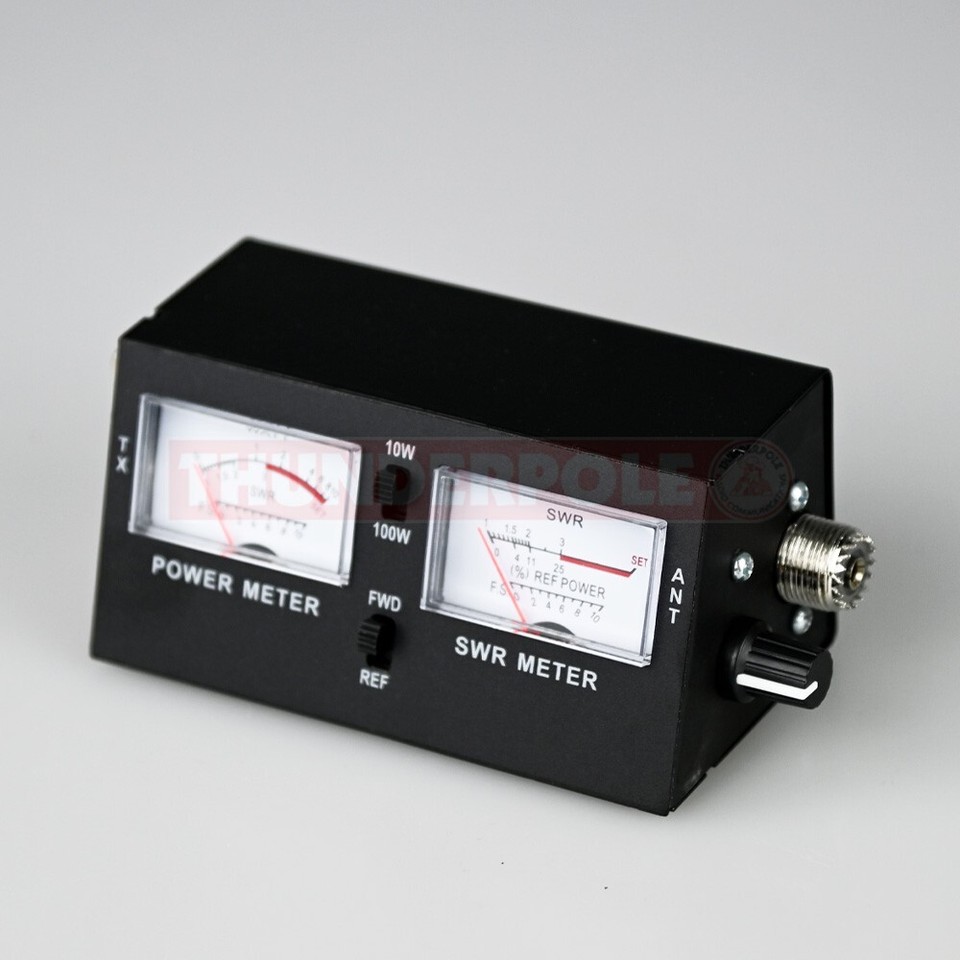 SWR Meter & Power Meter CB Radio Aerial | SWR 171 26-30 MHz FREE Tuning ...