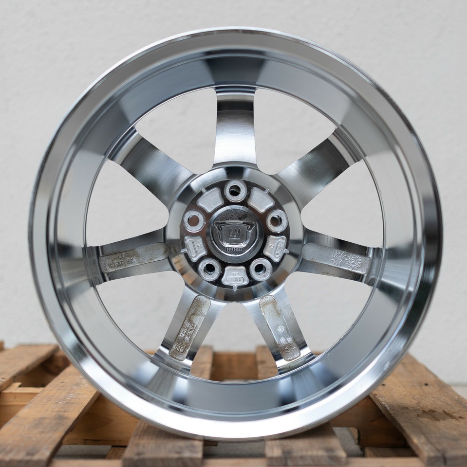 CADILLAC XLR 18 INCH CHROME WHEELS 18" RIMS CTS OEM 18X8.0 4576 4577 ...