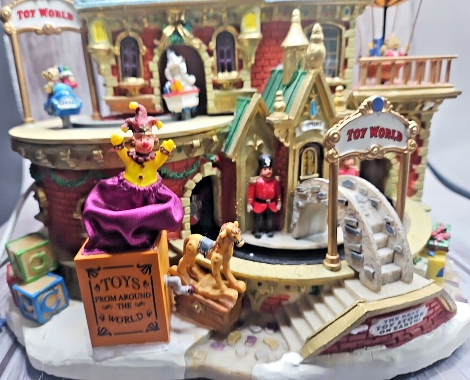 Lemax toy World store house village animated Building Toy World ...