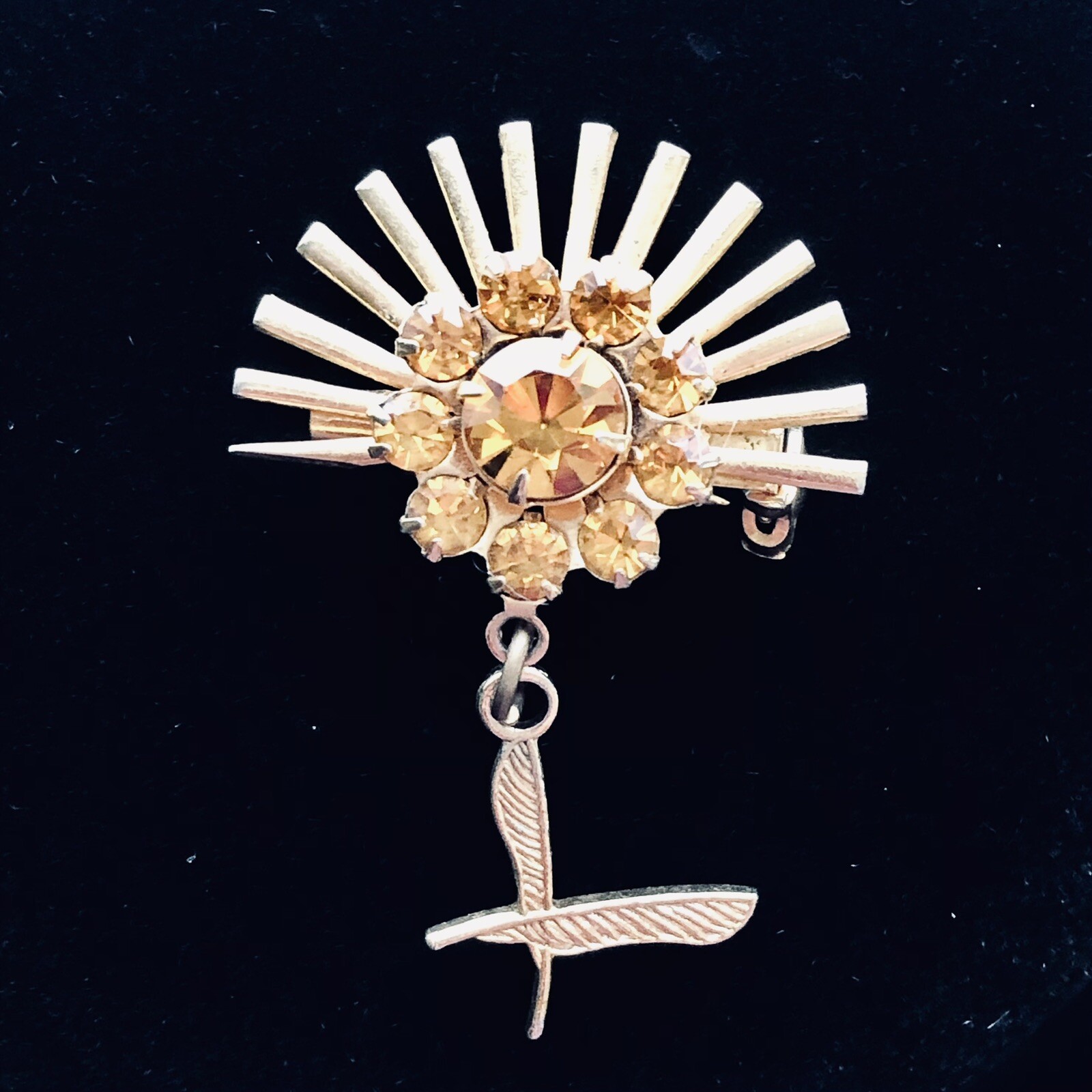 VTG Masonic Secretary Pin Brooch Dangling Crossed Quill Pens Fraternal ...