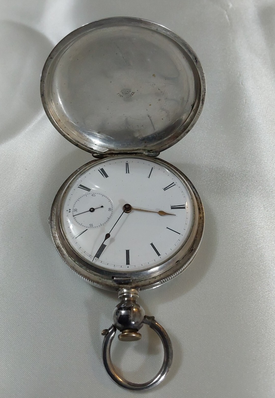 Antique Henry Beguelin Locle Sterling Silver Pocket Watch - Runs ...