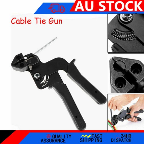Heavy Duty Cable Tie Gun Cutter Stainless Steel Auto Tightener ...