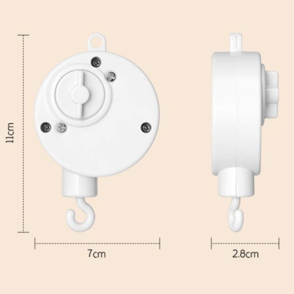 Useful Music Box Infant Mobile Spare Parts White 0-3 Years Accessories ...