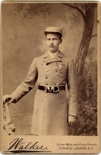 Cabinet Card Walker Handsome Firefighter Uniform Fishkill Landing NY ...