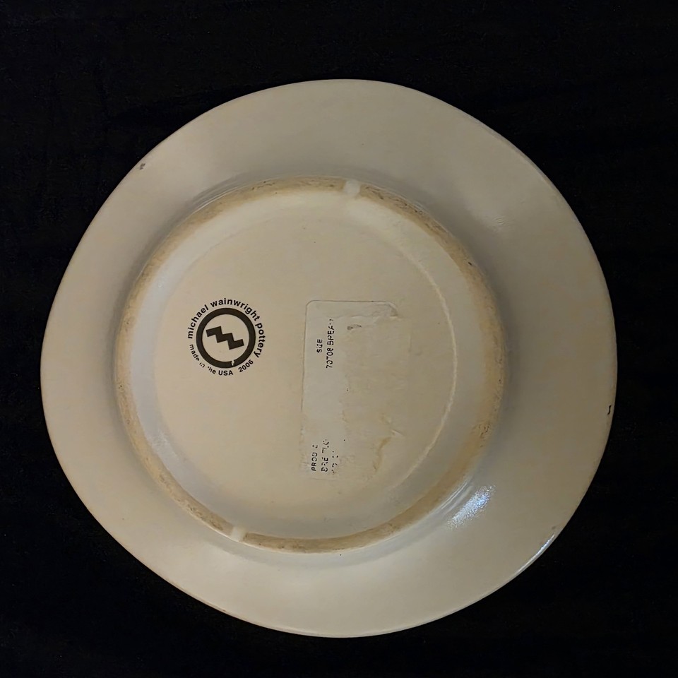 Michael Wainwright Black And Silver Ceramic Art Plate 7.5" | eBay