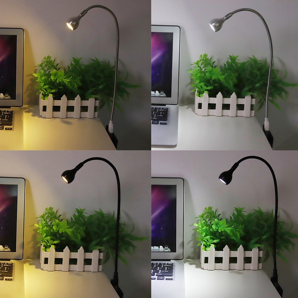 Small USB Gooseneck Light Portable LED Notebook Lamp PC Computer Laptop ...