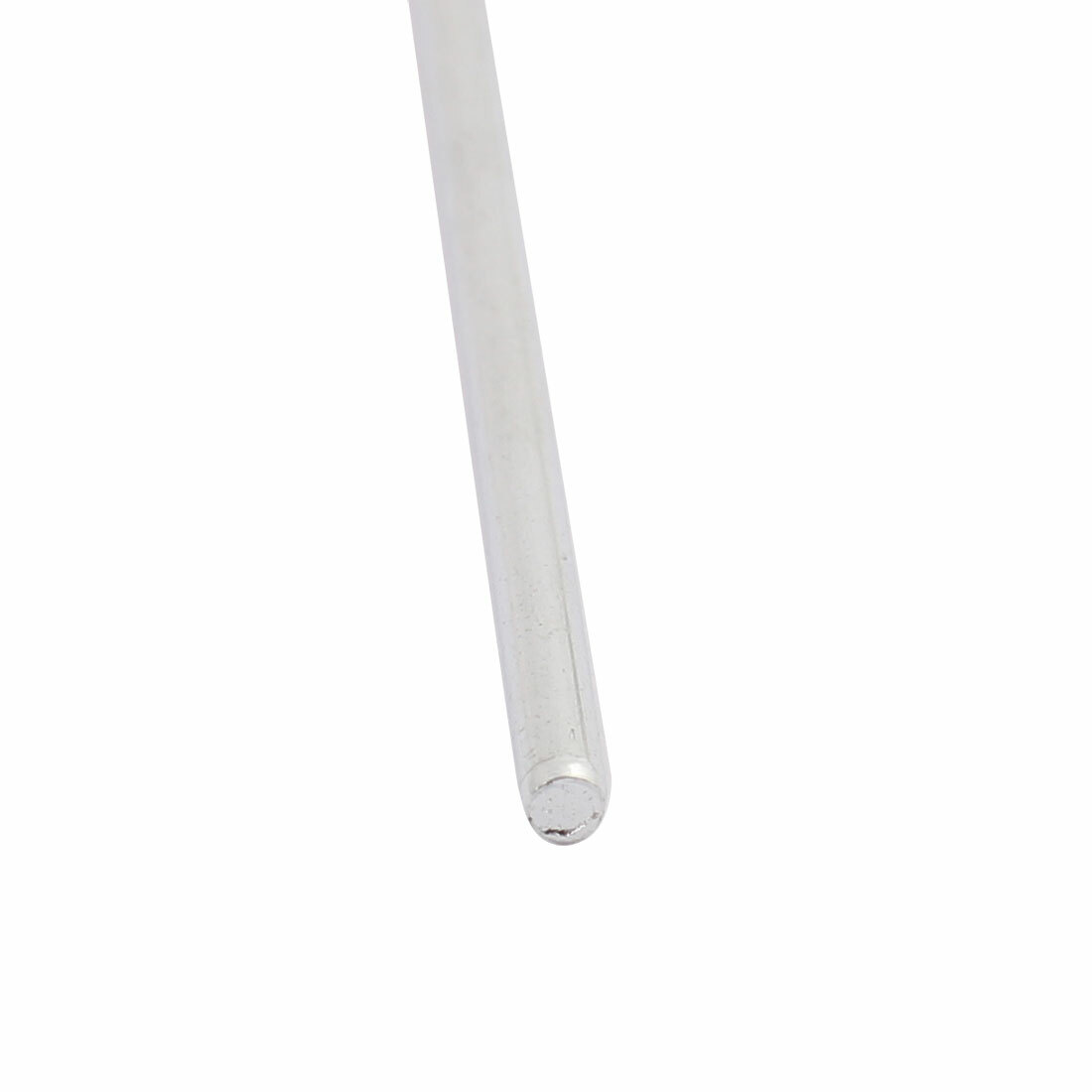 100Pcs Round Shaft Solid Steel Rods Axles 2mm x 100mm Silver Tone ...