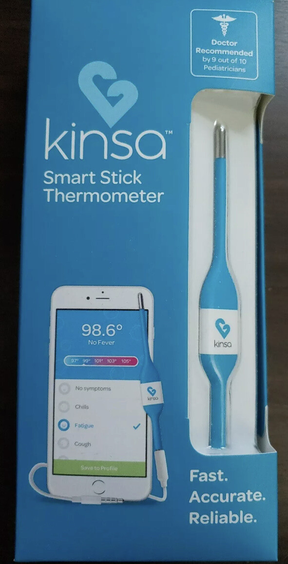 Kinsa Smart Stick Digital Thermometer -Fever & Health Tracking Children ...