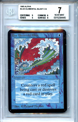 MTG Alpha Blue Elemental Blast BGS 7.0 NM Magic card WOTC Amricons 4445 ...