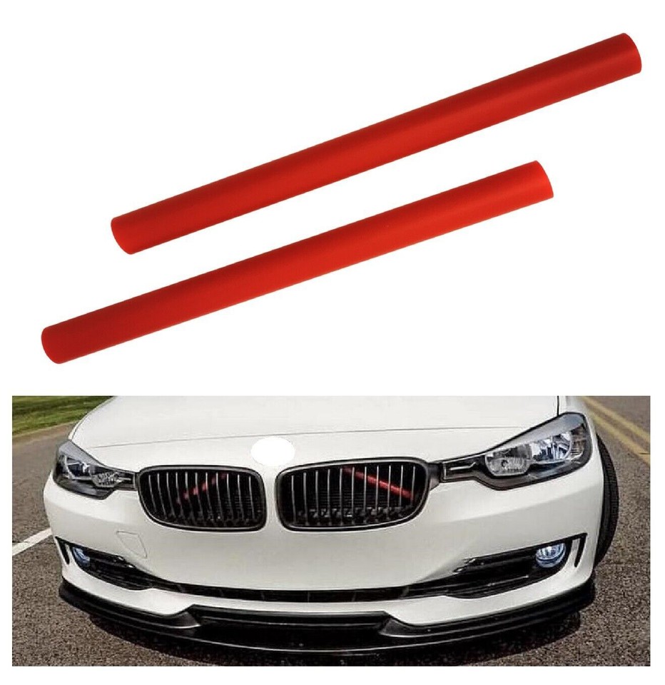 Red Front Grille V Bar Brace Decoration Cover Trims Stripes For BMW F30 ...