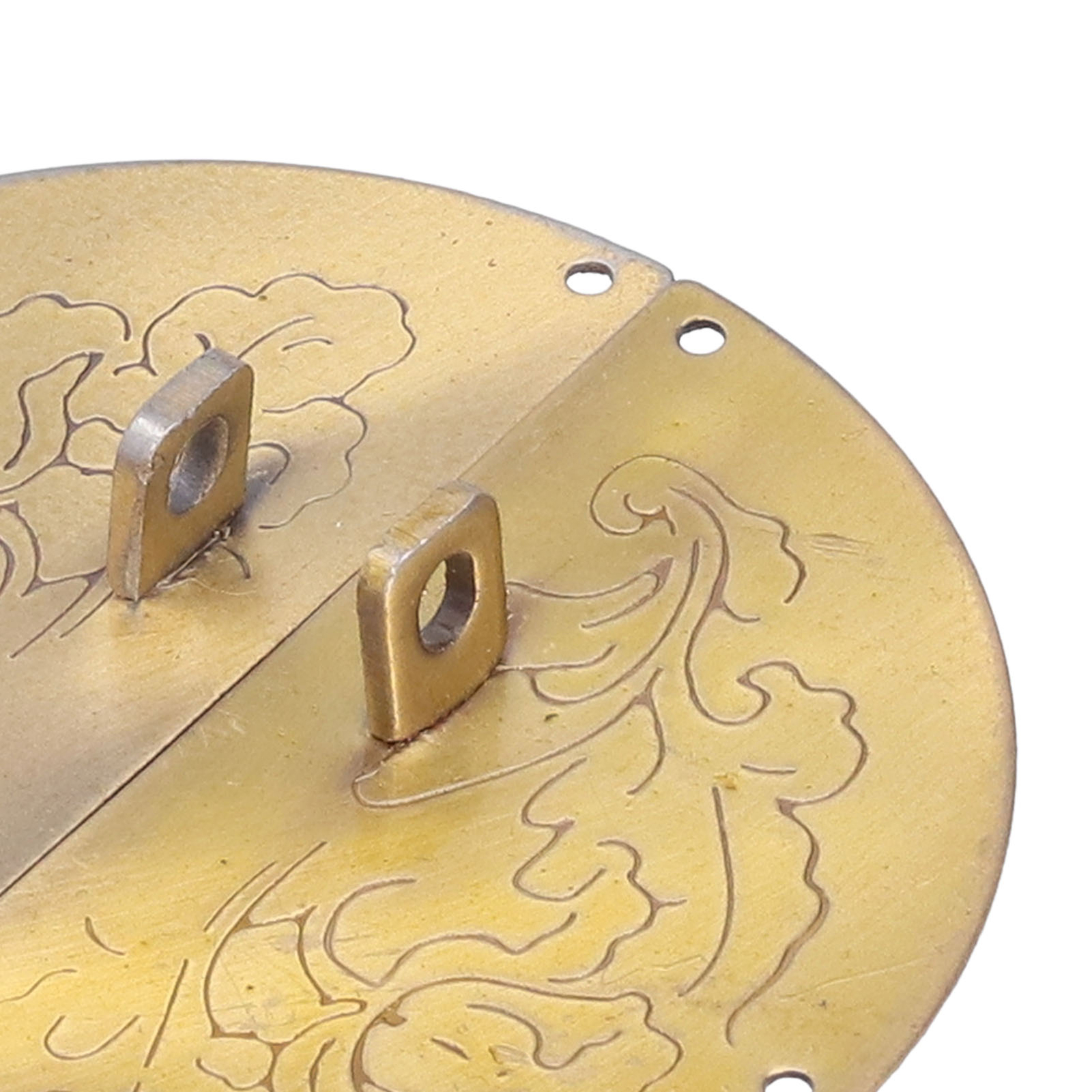 Retro Round Plate Pull Handle Cabinet Wardrobe Double Door Ring Pull ...