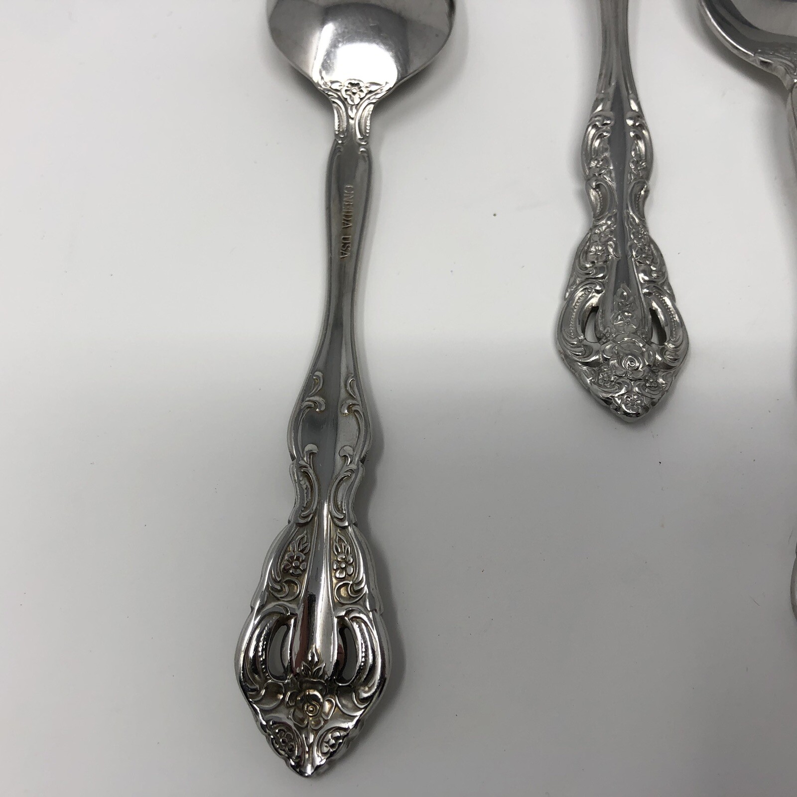 Oneida MICHELANGELO 4 Teaspoons 6” Silverware Flatware USA | eBay