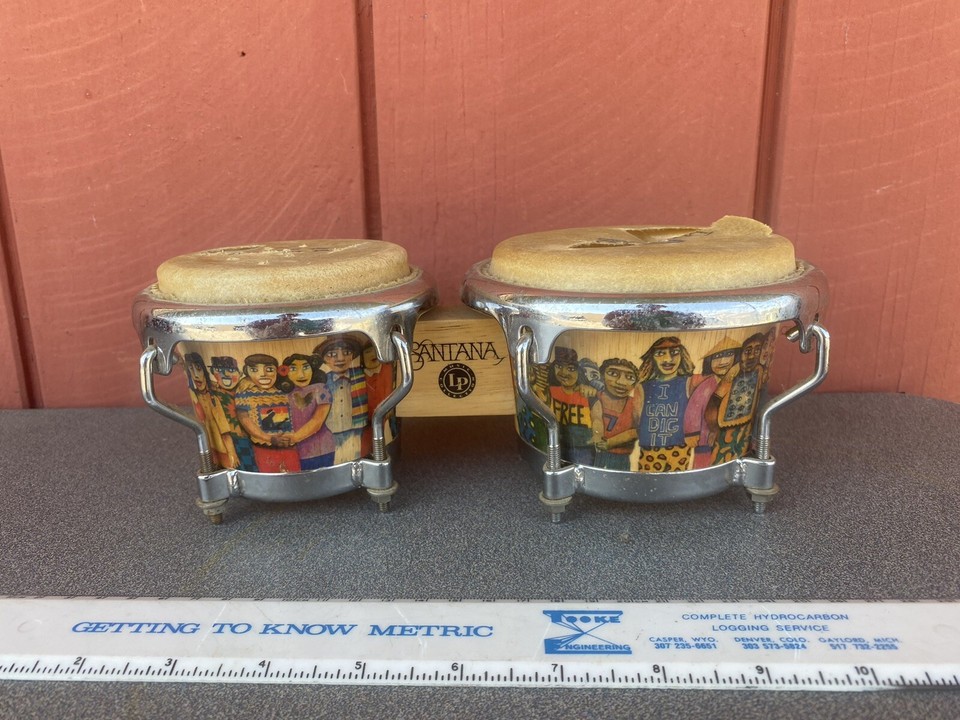 LP Latin Percussion Santana Mini Bongos Sacred Fire | eBay