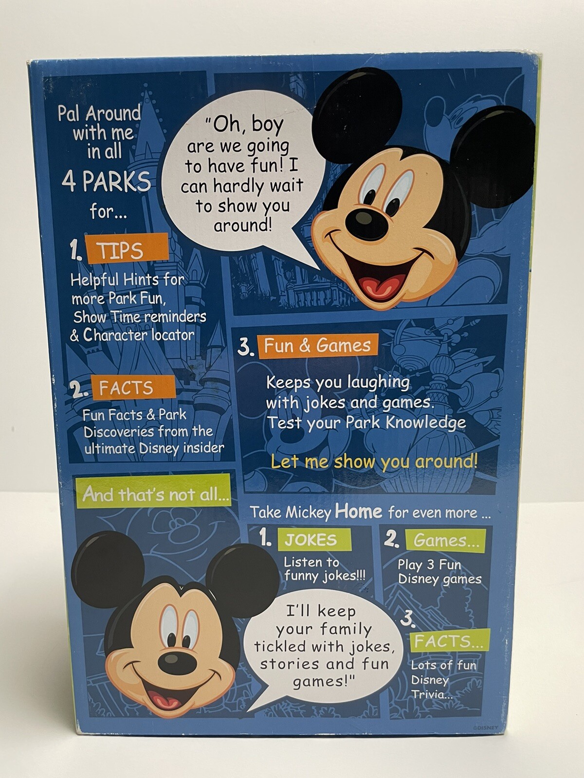 2003 DISNEY WORLD Plush PAL MICKEY MOUSE TALKING Interactive DOLL NEW ...
