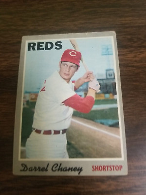 DARREL CHANEY 1970 TOPPS VINTAGE BASEBALL CARD #3 CINCINNATI REDS, VERY ...
