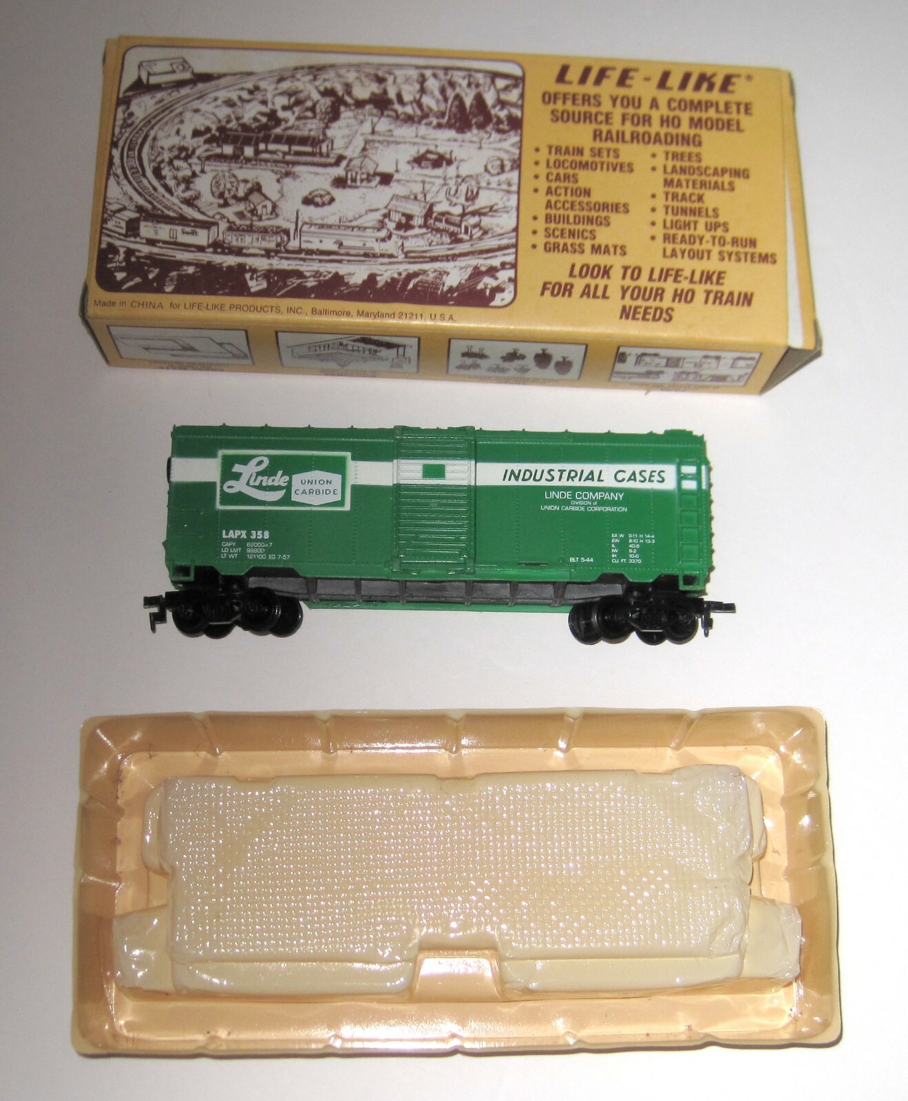LIFE LIKE HO Scale Train Cars OSCAR MAYER / LINDE UNION CARBIDE | eBay