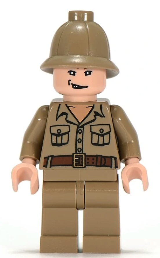 Lego Rene Belloq 7623 Raiders of the Lost Ark Indiana Jones Minifigure ...