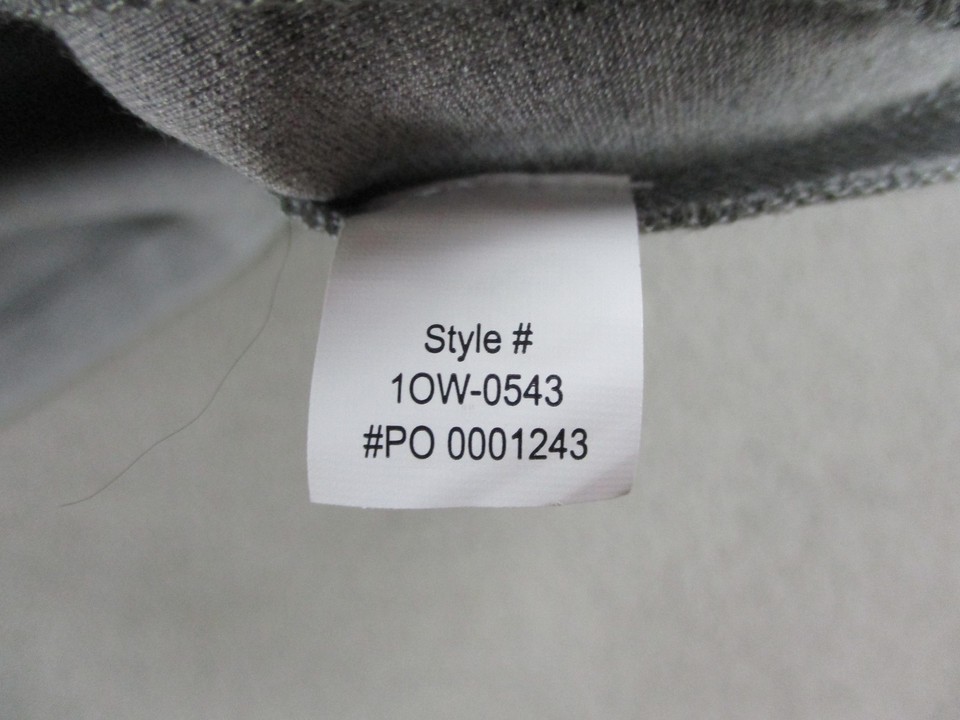 Mizzen & Main Jacket Mens Large Gray Full Zip Performance Sweater Mock ...