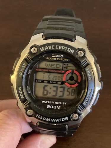 Casio Wave Ceptor Watch WV-200A Water Resistant 20 BAR | eBay