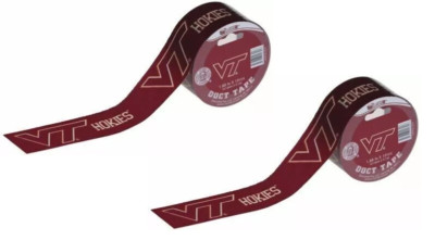 Lot 2 NCAA DUCT Tape Virginia Tech Hokies 60' feet Roll Packing Duck ...