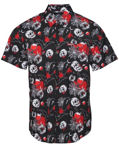 Dixxon Flannel The Hallow Sz M SS Party Shirt Halloween Horror Friday ...