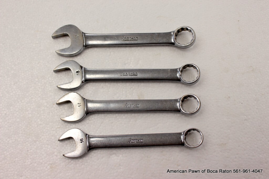 Set of 4 Snap-On XBM Series 12-19mm Metric Double Box Wrench Set 12 ...