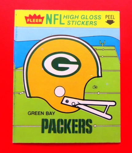 1981 Fleer NFL High Gloss Sticker: GREEN BAY PACKERS .... Excellent (un ...