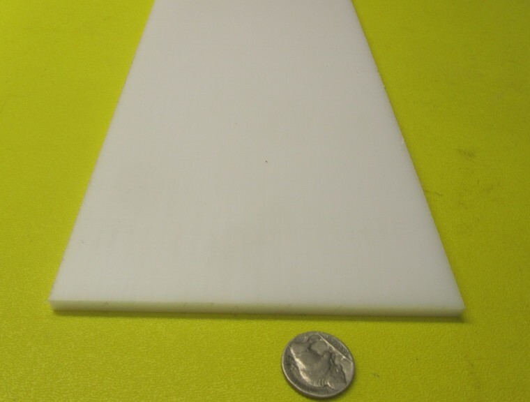 Delrin Acetal Bar 1/4" (.250") Thick x 5.00" Wide x 36" Long White | eBay