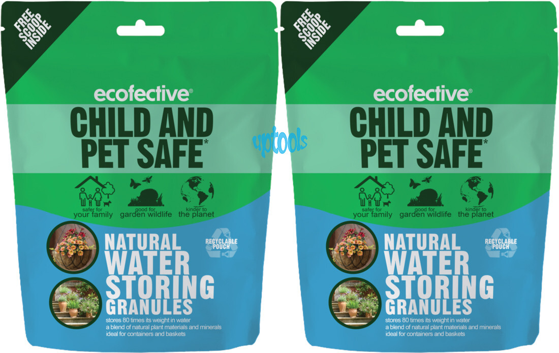 2 x Ecofective Natural Water Storing Granules 350g For Hanging Baskets ...