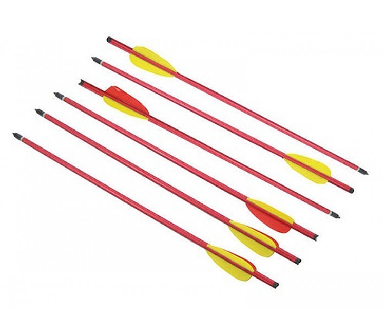 (6Pcs) 17" Aluminum Crossbow Bolts with exchange tip for 150lb/180lb ...