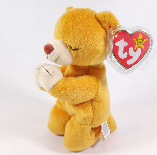 Ty Beanie Baby HOPE the Praying Bear Golden Fur Ivory Paws 1998 MWMTs ...