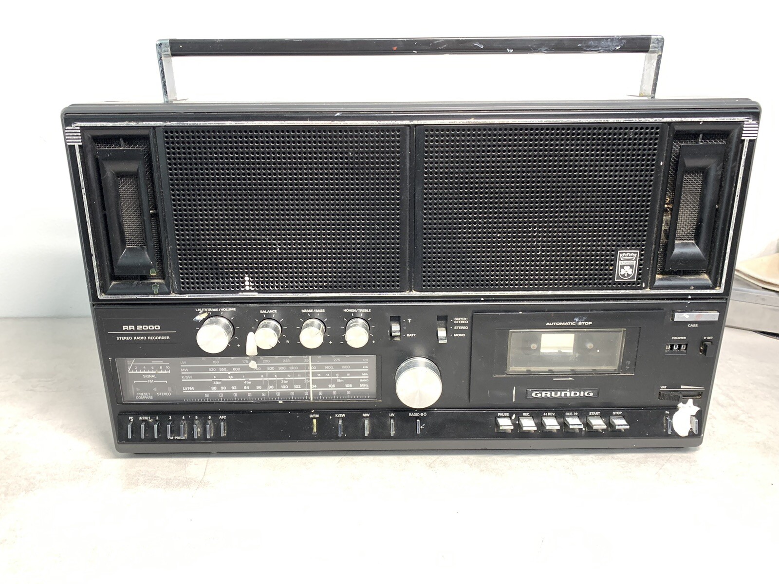 Grundig RR 2000 Stereo-Kassetten-Radio anthrazit/silber gebraucht | eBay