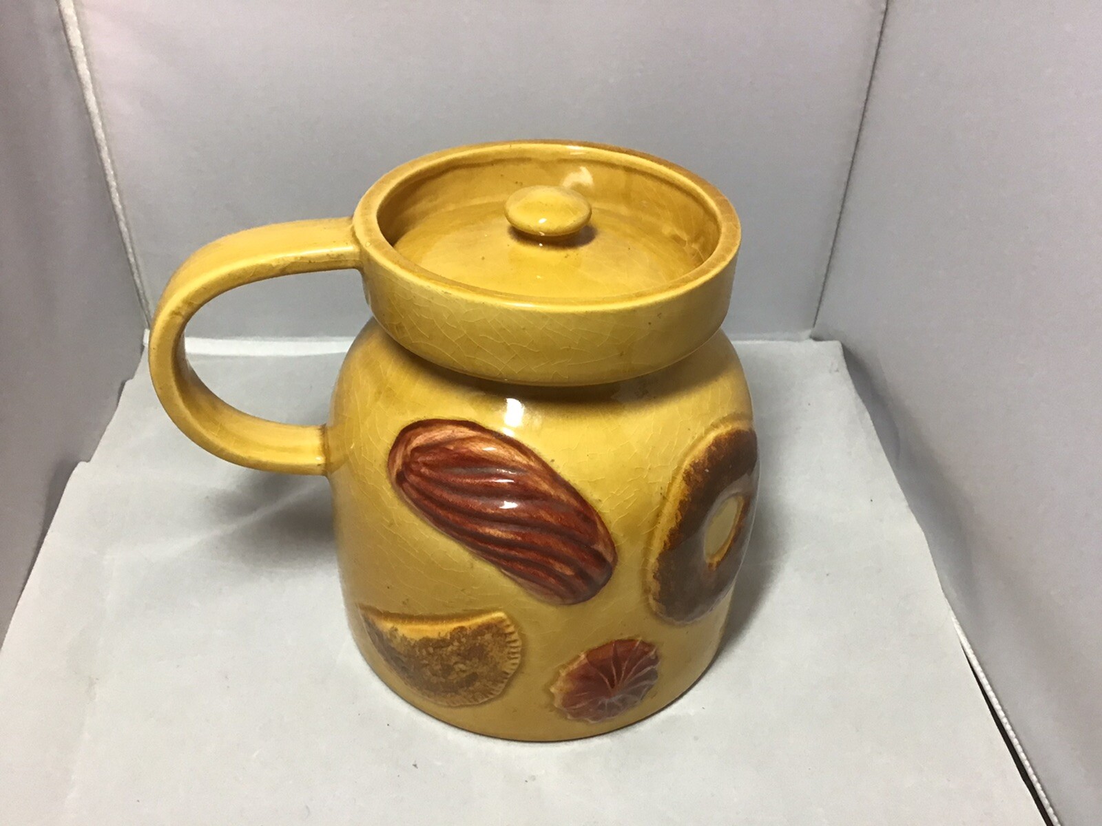 Los Angeles Potteries “Pastries” Cookie Jar/Jug With Handle GUC | eBay