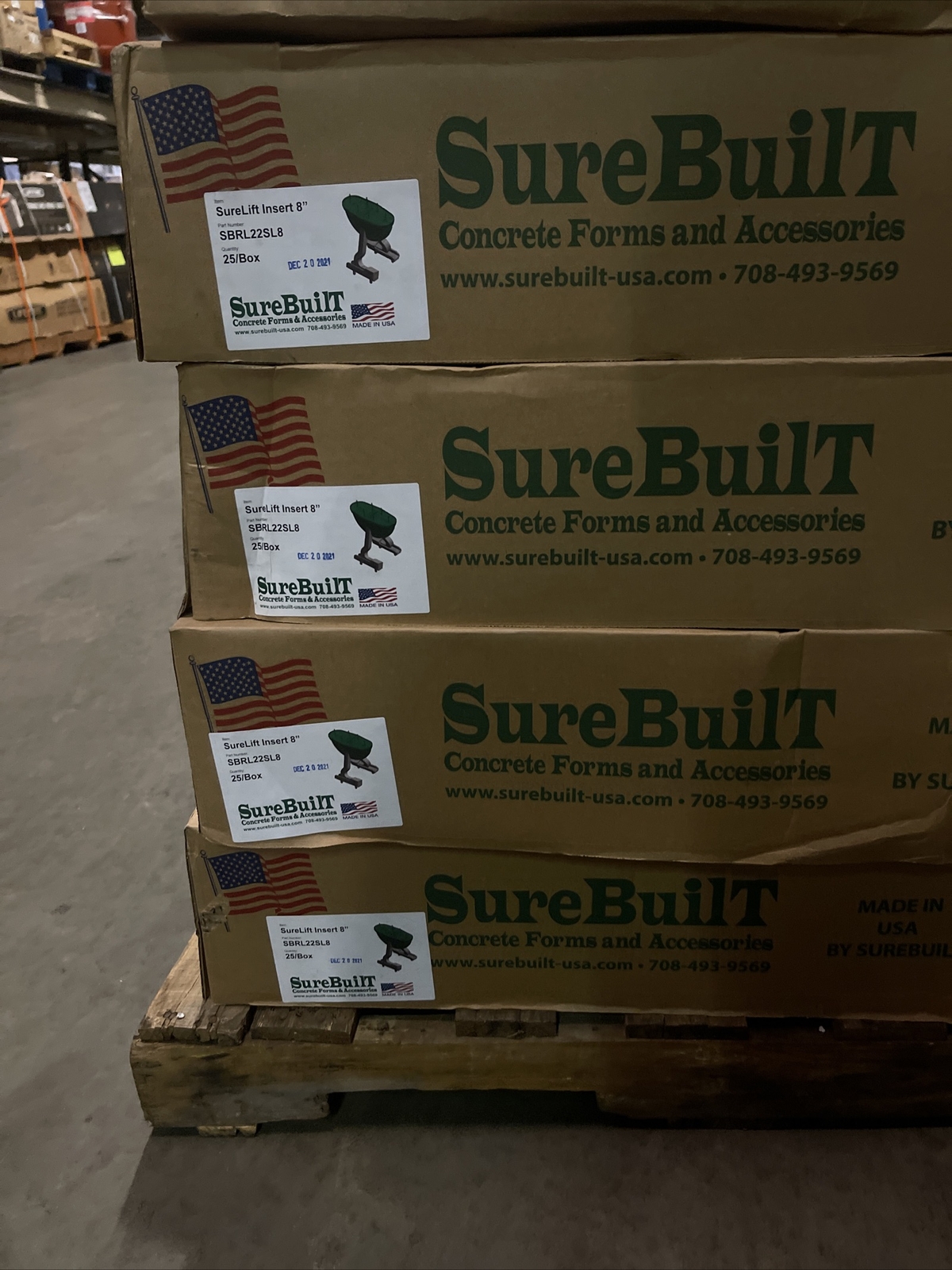 surebuilt surelift concrete form insert 8” sbrl22sl8 | eBay