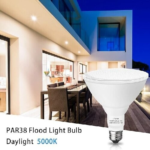 2 Pack LED Outdoor Flood Light Bulbs,Dimmable 20W,5000K Daylight 1800 ...