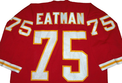 VTG AUTHENTIC 80's IRV EATMAN KANSAS CITY CHIEFS NFL SAND-KNIT JERSEY ...
