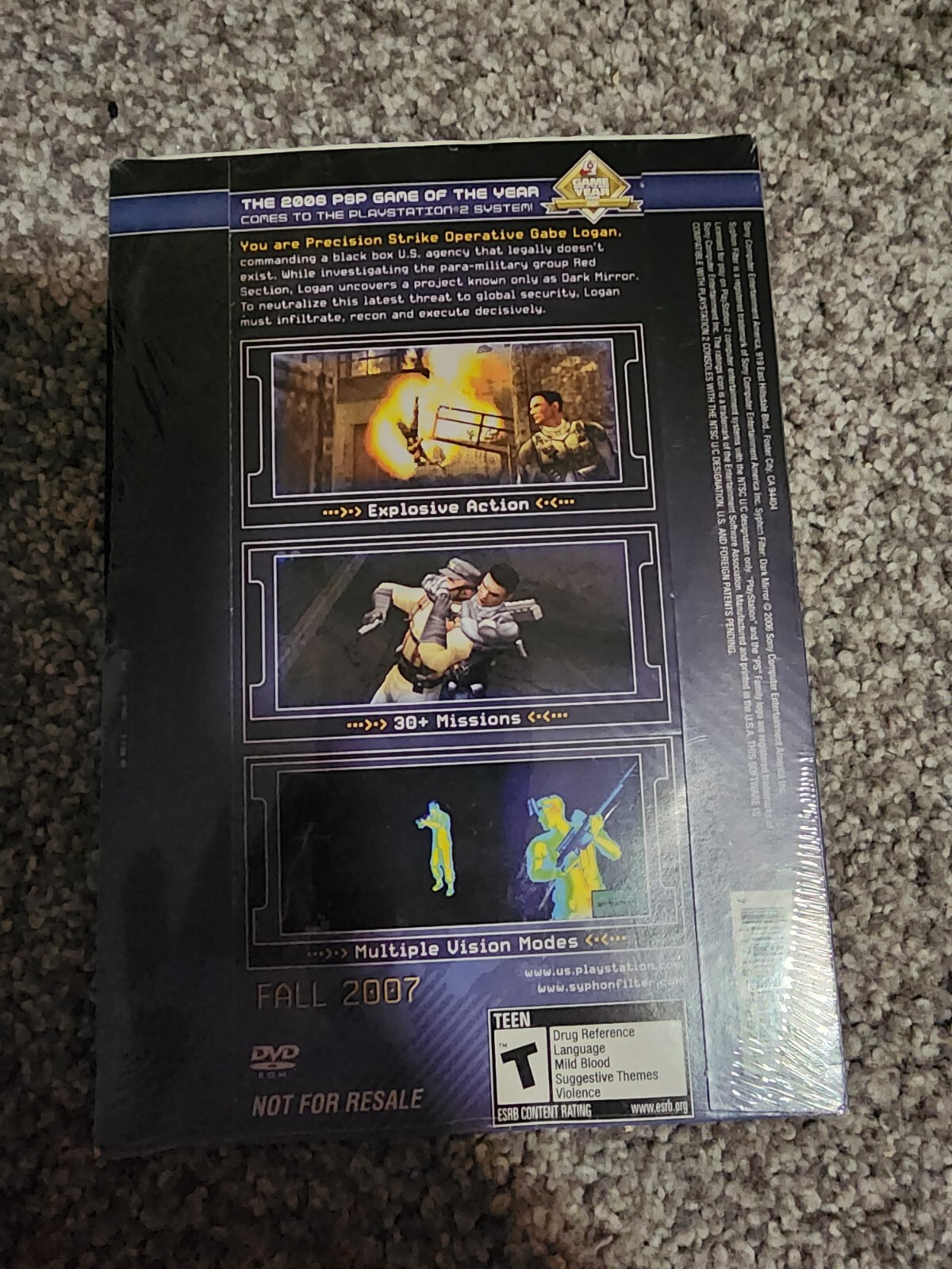 Syphon Filter: Dark Mirror, Used- ( PlayStation 2, 2007) And Demo Disc ...