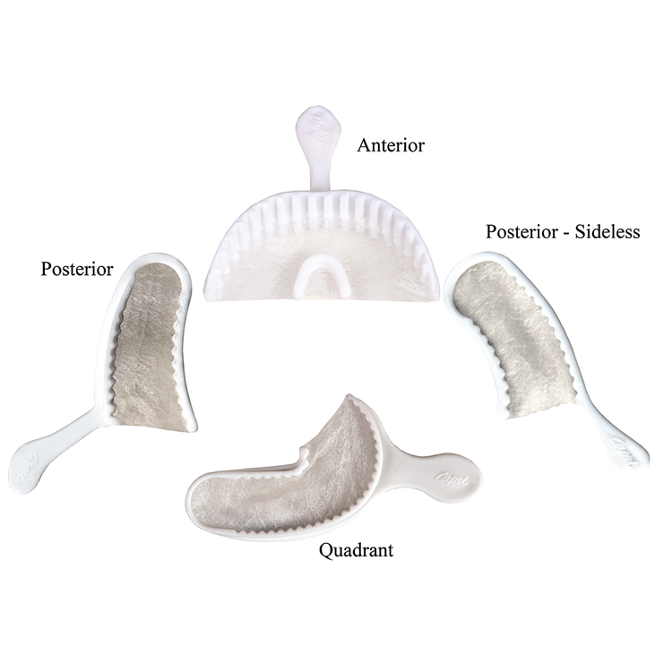 Capri Dental Bite Registration and Impression Triple Trays Assorted 100 ...